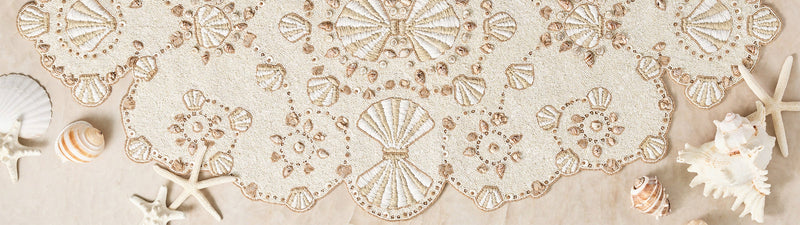 Luxurious Beaded Table Runners by designer Kim Seybert