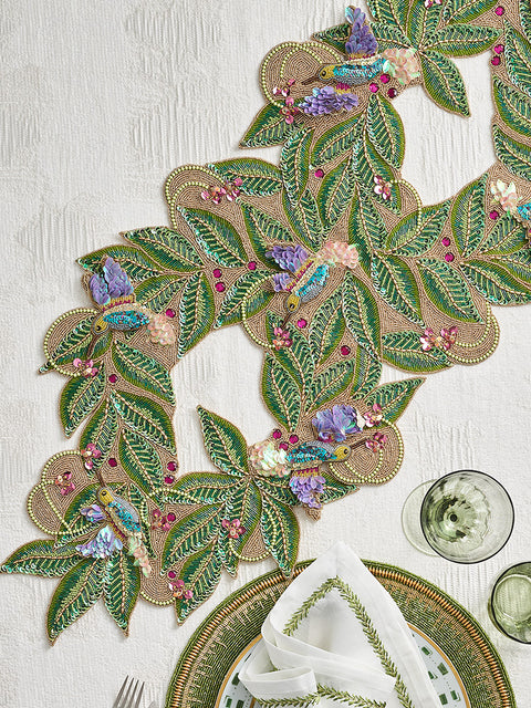 Luxurious Beaded Table Runners by designer Kim Seybert