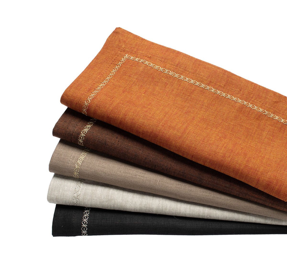 Classic Napkins in Earth Tones, Set of 4